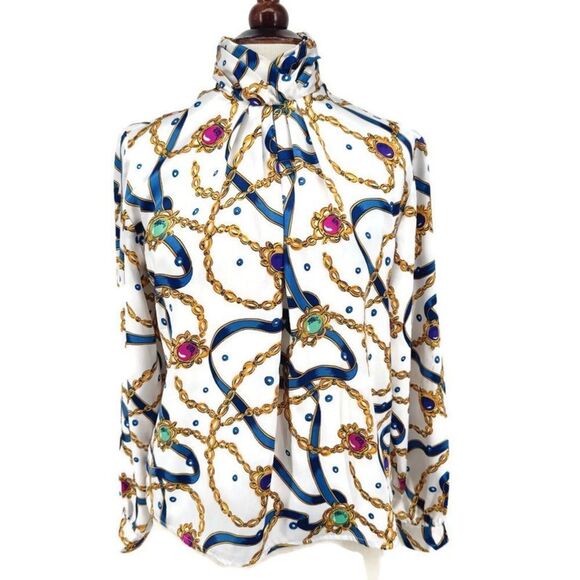 Notations | Tops | Vintage Notationschains 8s Secretary Style Blouse 6 ...